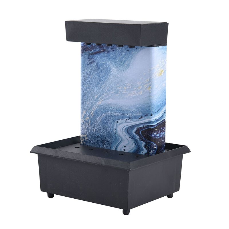 Mini Wasserbrunnen mit LED-Licht, 2xAA Batterie (nicht inkl.), Größe 11 ...