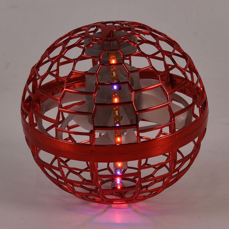 Fliegender Ball mit LEDs und Fernsteuerung, 9x9cm, rosa | SHOPLC