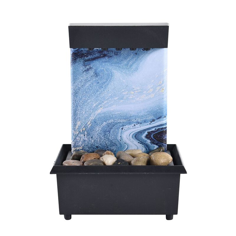 Mini Wasserbrunnen mit LED-Licht, 2xAA Batterie (nicht inkl.), Größe 11 ...