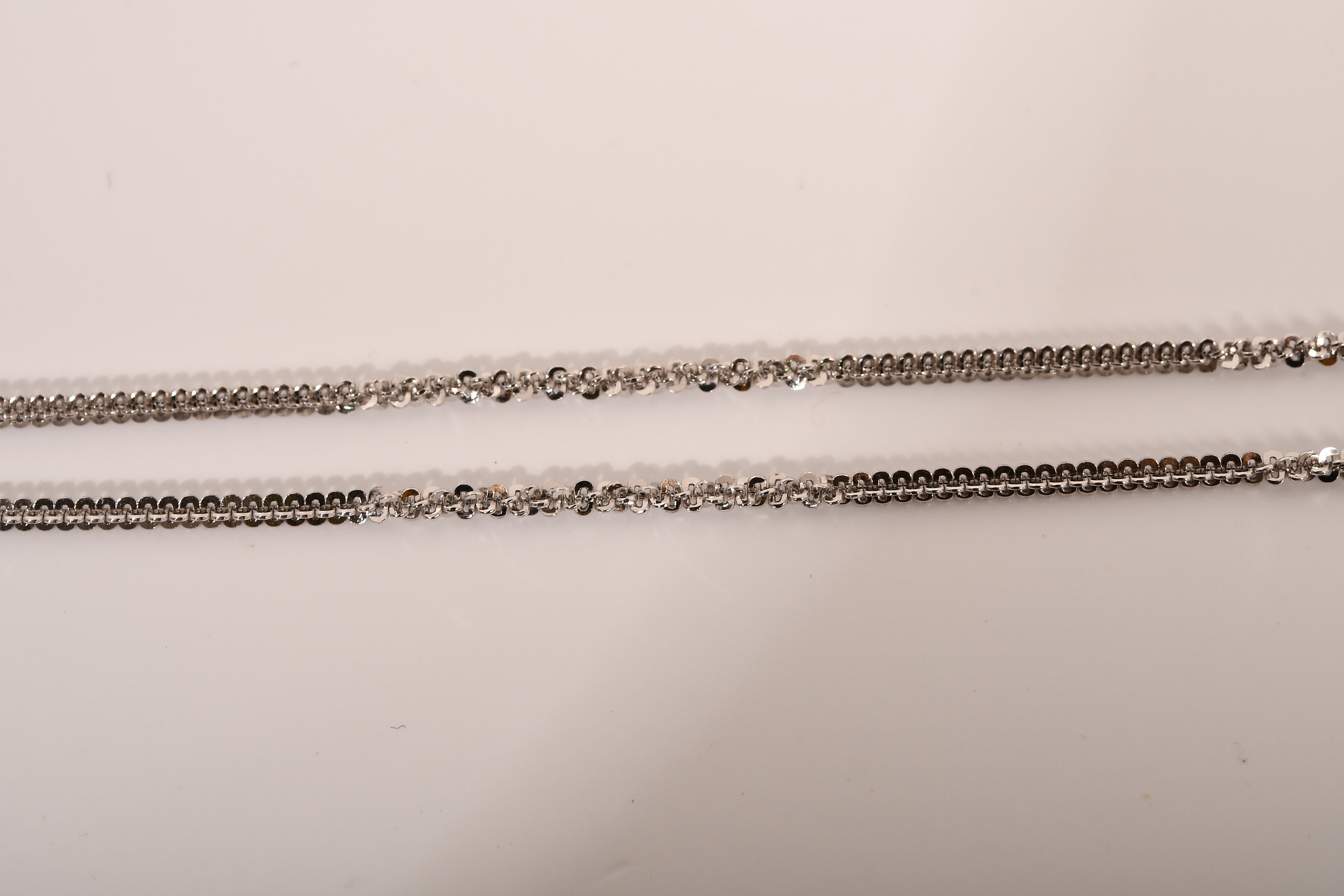 Italienische Rock Kette, 925 Silber rhodiniert, ca. 45 cm, ca. 3,08g | SHOPLC