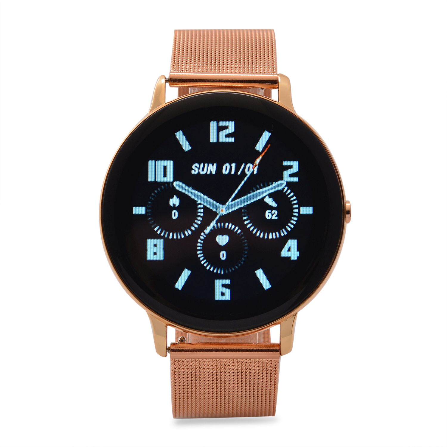 Eleganz Mesh HiWatch Plus, Roségold Smartwatch mit Dual-Modus Bluetooth ...
