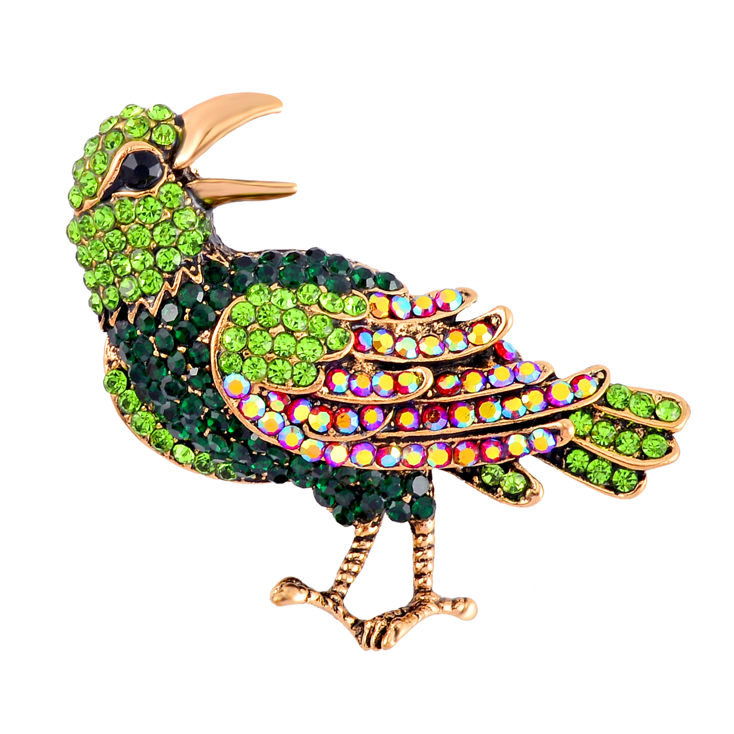 Mehrfarbiger Kristall Brosche | SHOPLC