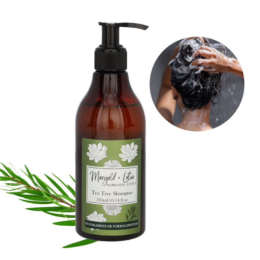 MARIGOLD + LOTUS - Teebaum Shampoo, 300ml | SHOPLC