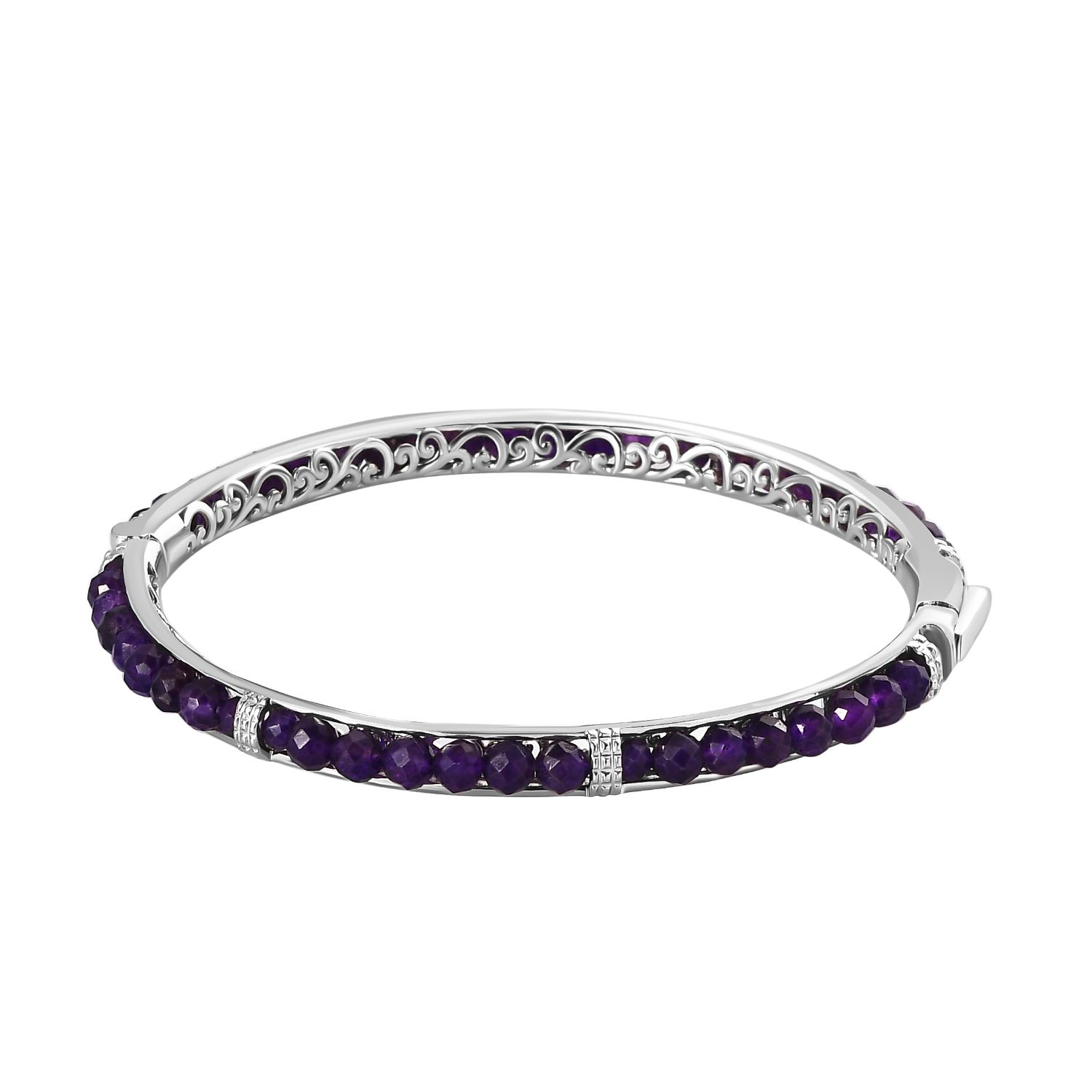 Afrikanischer Amethyst-Armreif, 19 cm - 20,45 ct. | SHOPLC