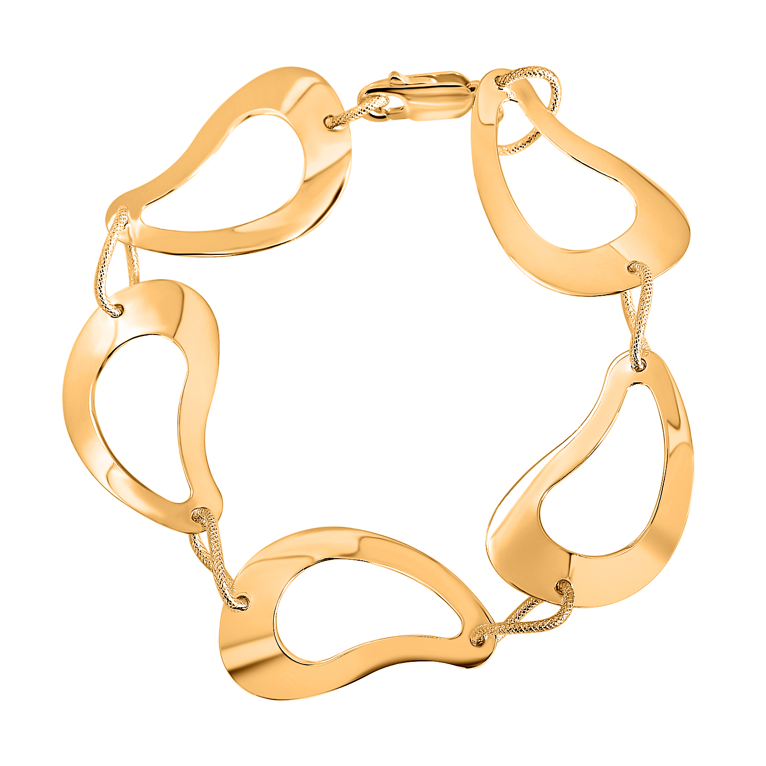 Designer Armband, 925 Silber vergoldet ca. 20 cm | SHOPLC